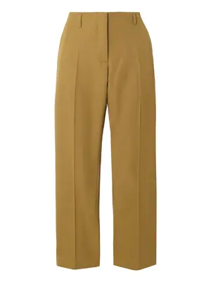 Dries Van Noten Twill Tapered Trousers - Brown
