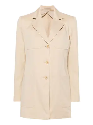 Max Mara Notched-lapels Single-breasted Blazer - Neutrals