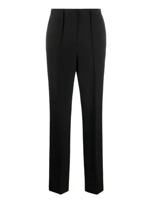Fendi Tailored Virgin Wool Trousers - Black
