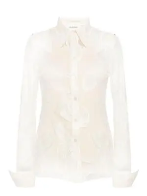 Sportmax Asti Mesh Shirt - Neutrals
