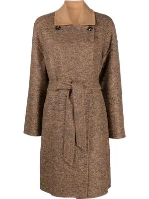 Max Mara Reversible Camel Hair-blend Coat - Brown