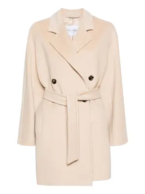 Max Mara Wool-cashmere Double-breasted Coat - Neutrals