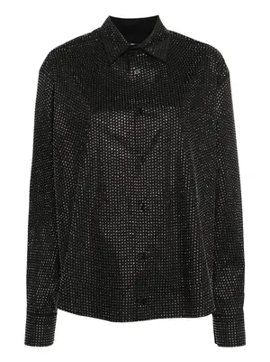 Giuseppe Di Morabito Rhinestone-embellished Poplin Shirt - Black