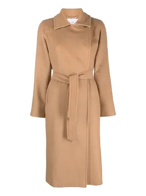 Max Mara Manuela Icon Wrap Coat - Brown
