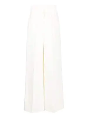 Fendi Tailored Wide-leg Trousers - White