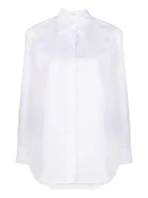 THE ROW Pointed-collar Long-sleeve Shirt - White