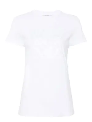 Max Mara Logo-embroidered T-shirt - White