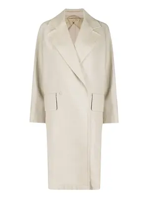 Max Mara Double-breasted Duster Coat - Neutrals