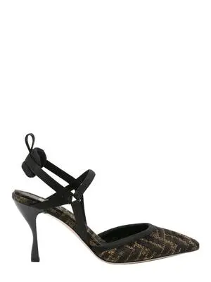 Fendi Colibrì Lite 85mm Slingback Pumps - Brown