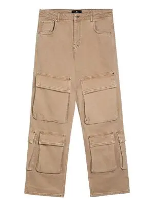 REPRESENT R3 Ca Denim Cargo Trousers - Beige