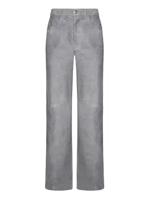Amiri Leather Pants - Gray