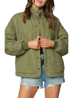 Blanknyc Quilted Jacket - Burnt Sage