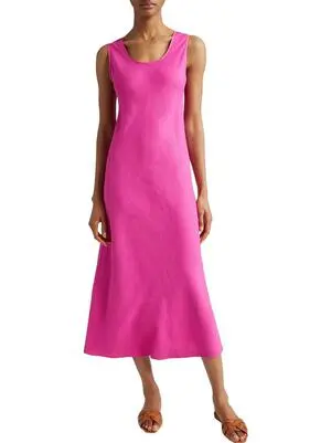 Max Mara Ultimo Sleeveless Scoop Neck Dress - Fuchsia