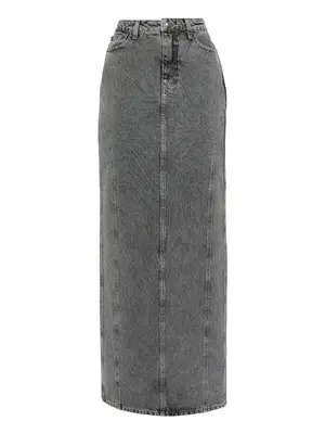 Remain Birger Christensen Embellished Denim Maxi Skirt - Grey