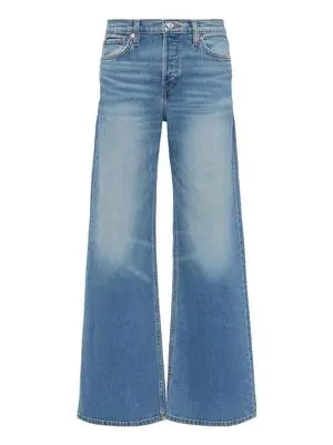 RE/DONE Mid-rise Wide-leg Jeans - Blue