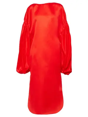 Khaite Zelma Silk Gown - Red
