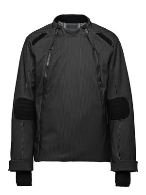 Prada Reflective Fabric Ski Jacket - Black/silver