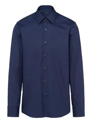 Prada Stretch Cotton Shirt - Navy