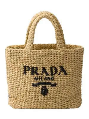 Prada Crochet Tote Bag - Natural