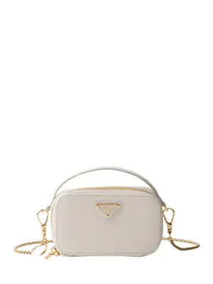 Prada Saffiano Leather Mini-pouch - White