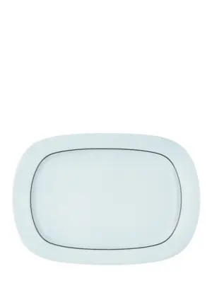 Prada Rectangular Porcelain Tray - Celadon Light Blue