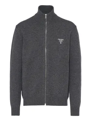 Prada Cashmere Cardigan - Slate Gray