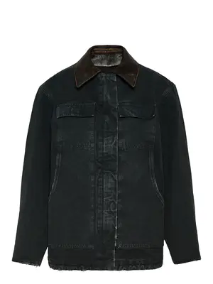 Prada Canvas Trucker Jacket - Grey