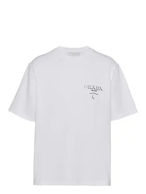 Prada Cotton T-Shirt - White | Editorialist