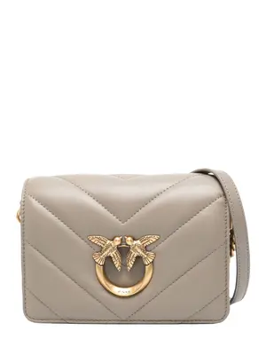 Pinko Mini Love Click Crossbody Bag - Grey