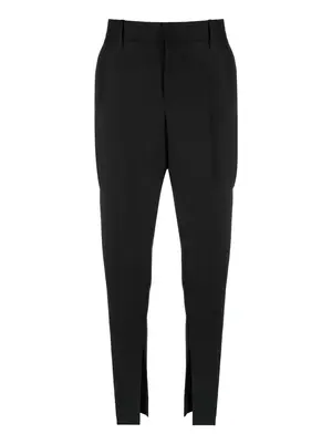 Gucci Side-slit Tapered Trousers - Black