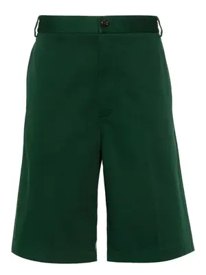Gucci Sylvie Web-detailed Bermuda Shorts - Green