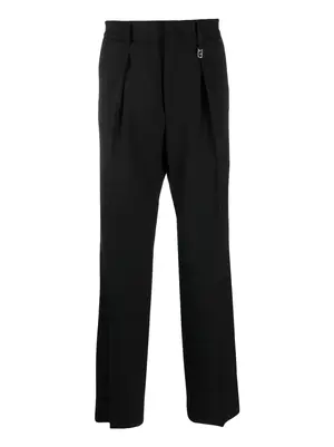 Fendi Straight-leg Tailored Trousers - Black