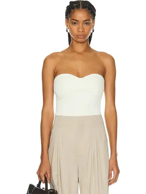 Bottega Veneta Strapless Bodysuit - Pastry