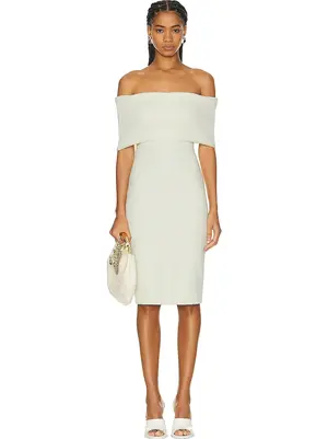 Bottega Veneta Off The Shoulder Dress - Pastry