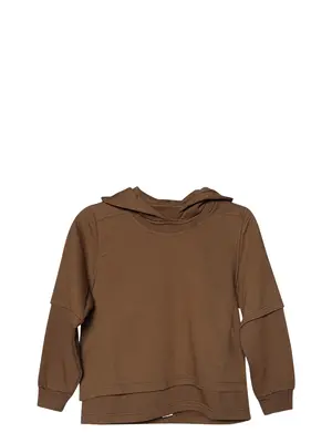 Rick Owens Hooded Sweatshirt - Khaki Brown