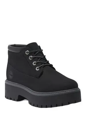 Timberland Stone Street Platform Waterproof Chukka Boots - Jet Black