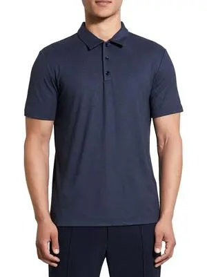 Theory Bron Anemone Modal Blend Jersey Polo Eclipse Multi