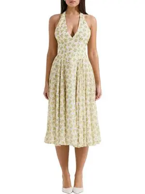 HOUSE OF CB HOUSE OF CB Solada Floral Halter Midi Sundress