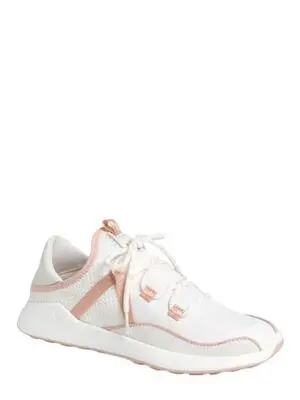Olukai Kawela Waterproof Golf Shoe - Bright White / Soft Pink