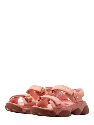 JORDAN Deja Leather Sandal - Light Madder Root/silver/red