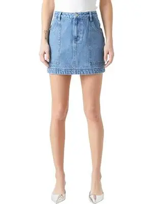 GREY LAB Mini Skirt - Denim