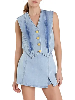 English Factory English Factory Denim Vest Denim