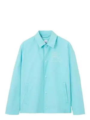 Burberry Embroidered Logo Jacket - Blue