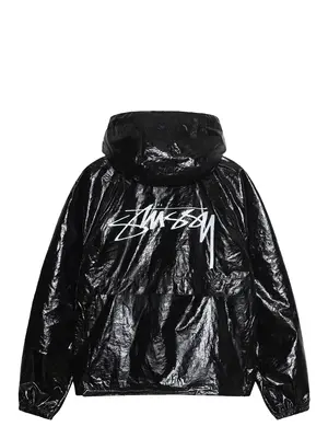 StÜssy Beach Shell Coated Ripstop Jacket - Black
