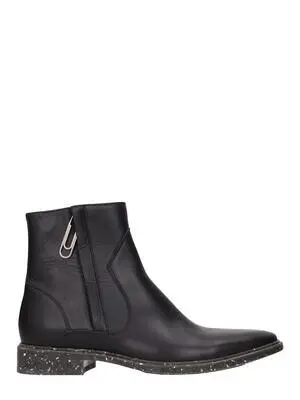 OFF-WHITE Off-White Paperclip Zip-Up Ankle Boots