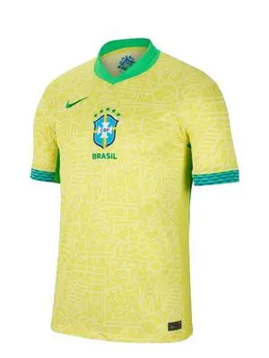 Nike Brazil 2024 Stadium Home Replica Jersey - Dynamic Yellow/lemon Chiffon/green Spark