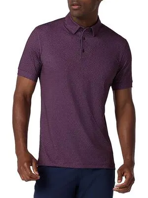 Mizzen+main Versa Short Sleeve Polo Open Purple