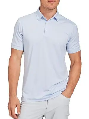 Mizzen+main Versa Short Sleeve Polo Sky Solid