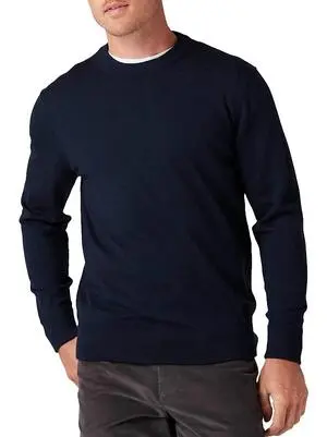 Mizzen+main Preston Crewneck Sweater - Navy Solid