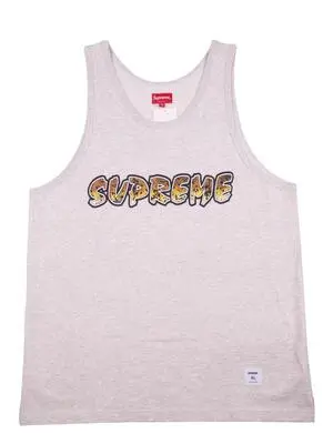 Supreme Splatter Tank Top - Ash Grey